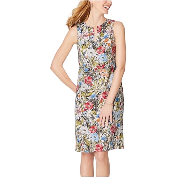 J. Jill | Dresses | J Jill Love Linen Floral Shift Dress | Poshmark